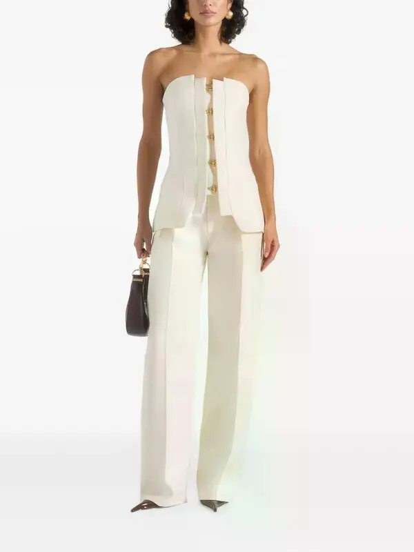 Manière De Voir Viviane Clasp Detail Bandeau Top - Neutrals