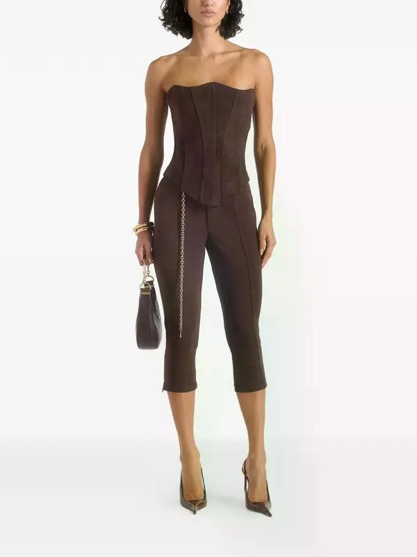 Manière De Voir Capri Leggings With Chain Detail