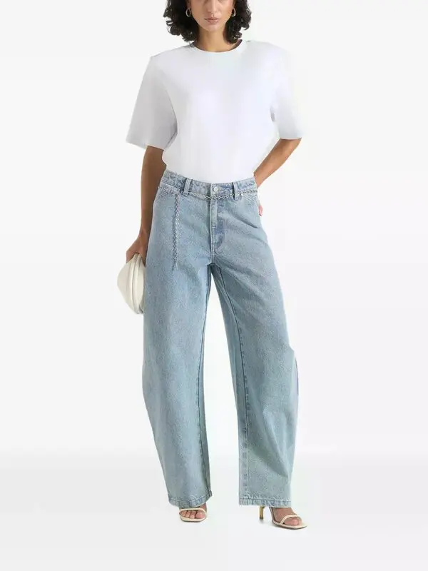 Manière De Voir Hourglass Barrel Leg Jeans With Chain Detail