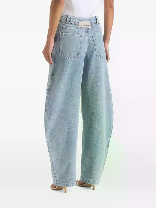 Manière De Voir Hourglass Barrel Leg Jeans With Chain Detail