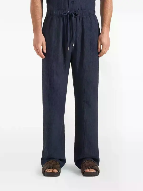 Manière De Voir Addison Relaxed Fit Trousers In Navy - Blue