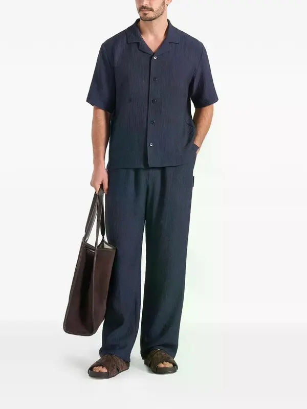 Manière De Voir Addison Relaxed Fit Trousers In Navy