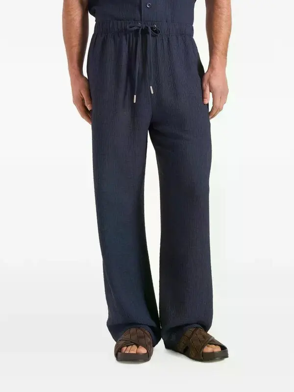 Manière De Voir Addison Relaxed-fit Textured Pants