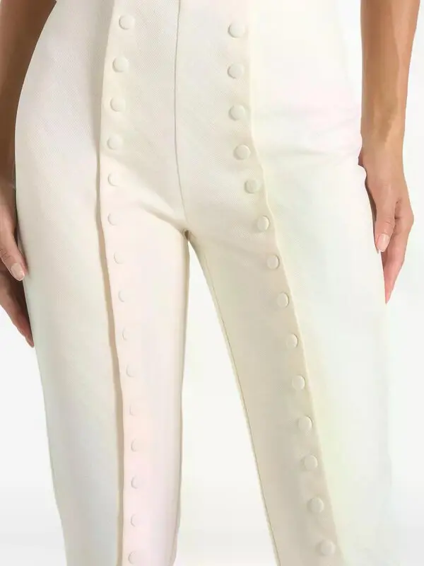 Manière De Voir Tailored Button-detail Trousers