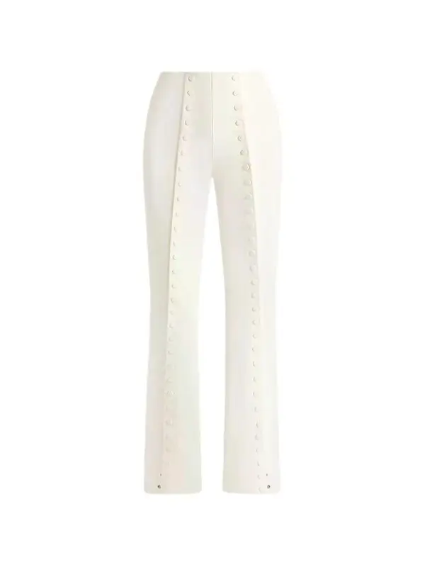 Manière De Voir Therese Tailored Button Detail Trousers - Neutrals
