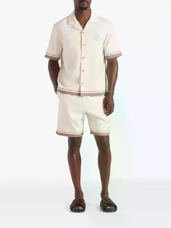 Manière De Voir Juan Baroque Resort Shirt Cream - Neutrals