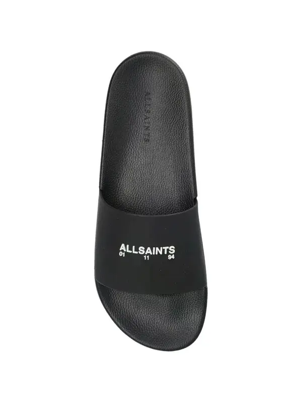 ALLSAINTS Underground Logo Detail Slip-on Sliders