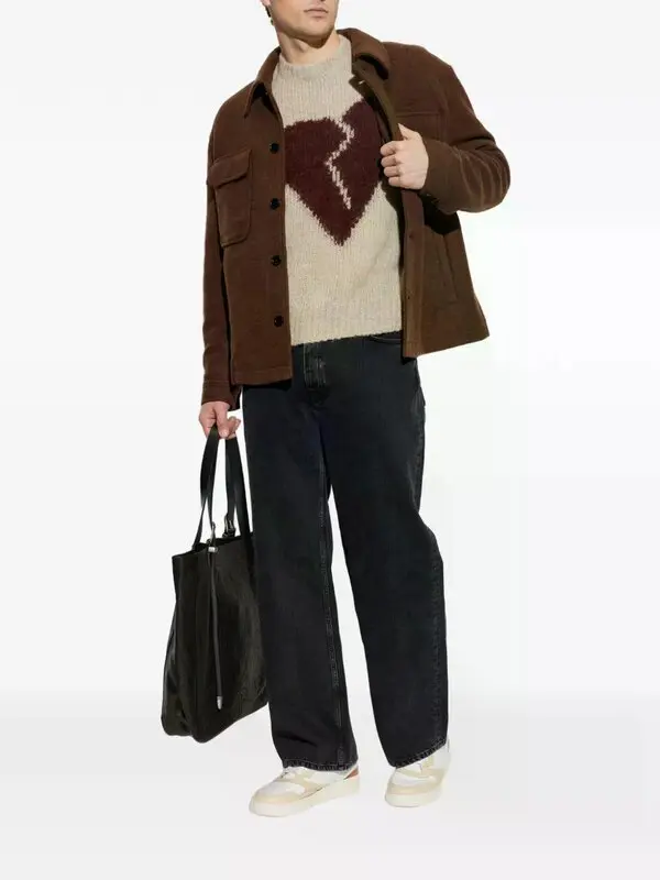 ALLSAINTS Broken Heart Wool Sweater - Neutrals