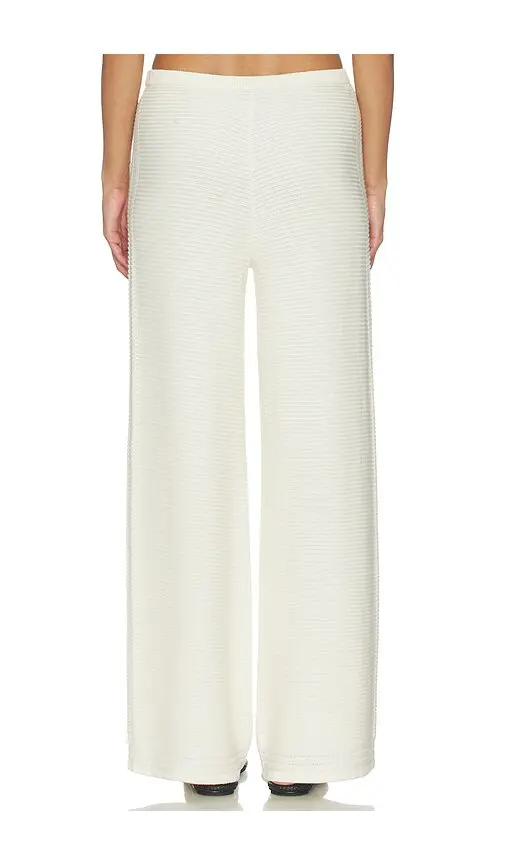 LA LIGNE Crochet Knit Wide Leg Pants