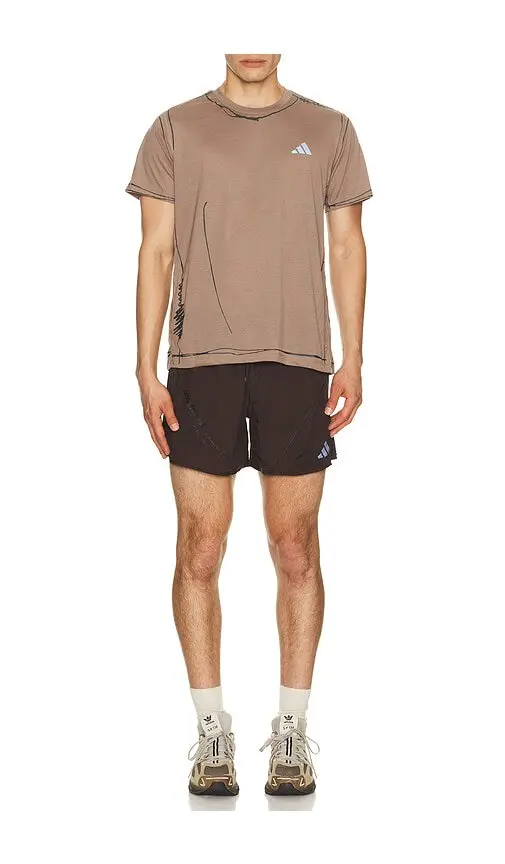 ADIDAS X SONG FOR THE MUTE Running Tee In Brown