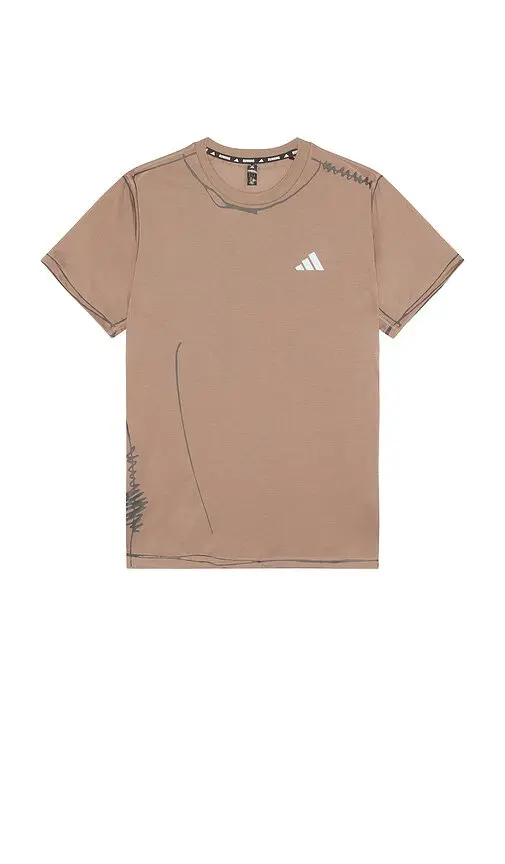 ADIDAS X SONG FOR THE MUTE Running Tee In Brown