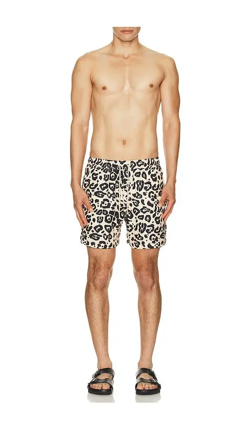 Oas Swim Shorts With Leopard Print