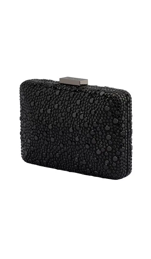 OLGA BERG Harriet Crystal Clutch - Black