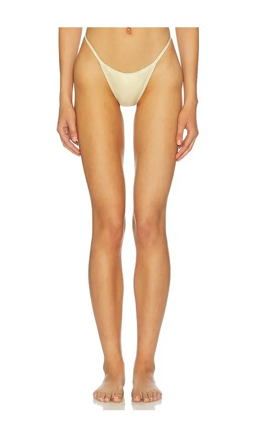 FAE Jones Bikini Bottom In Metallic - Gold