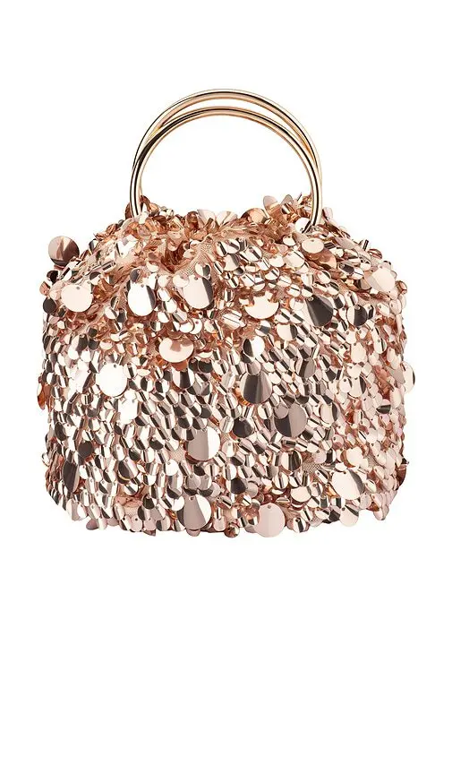 OLGA BERG Sequined Top Handle Bag