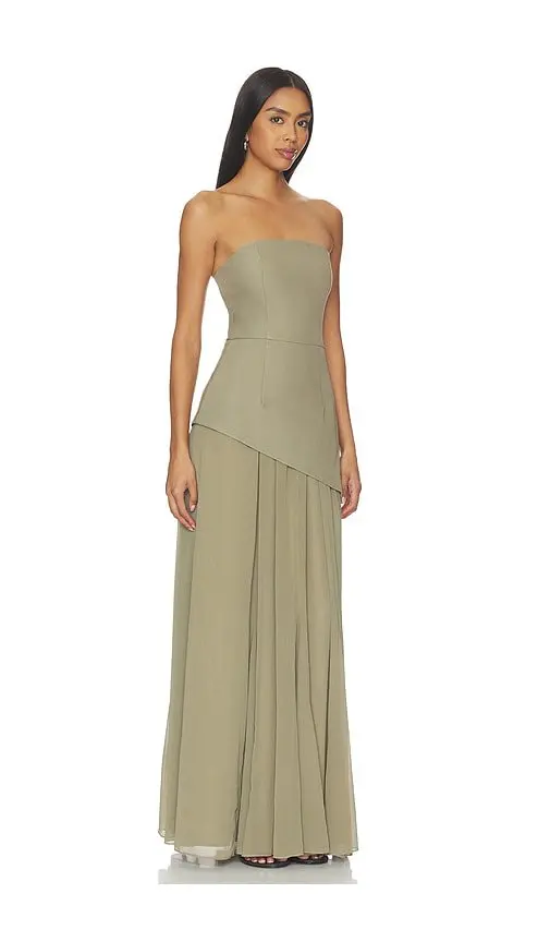 4TH & RECKLESS Kathryn Strapless Maxi Dress With Layered Skirt