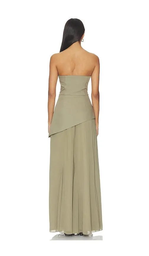 4TH & RECKLESS Kathryn Strapless Maxi Dress With Layered Skirt