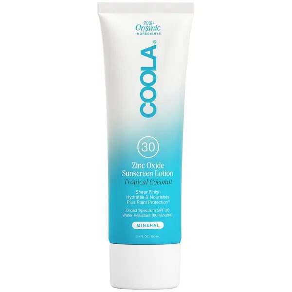 COOLA Mineral Body Organic Sunscreen Tropical Coconut Lotion Spf 30 3.4 Oz - One-color