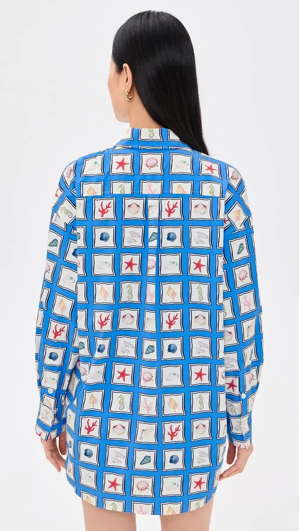 STYLEST X Lia Burke Libaire Quick-drying Button-down Beach Shirt
