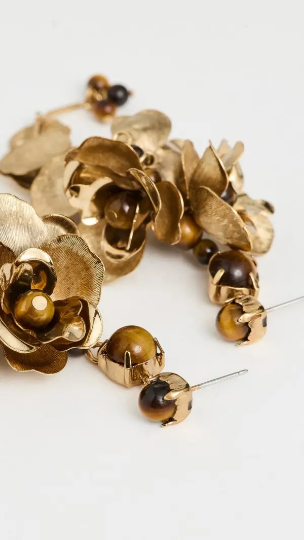 Shashi Gardenia Beaded Dangle Earrings