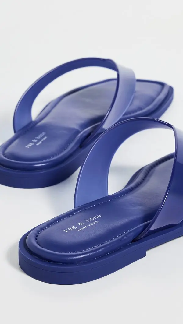 Rag & Bone Gracie Jelly Thong Sandals - Dpblu