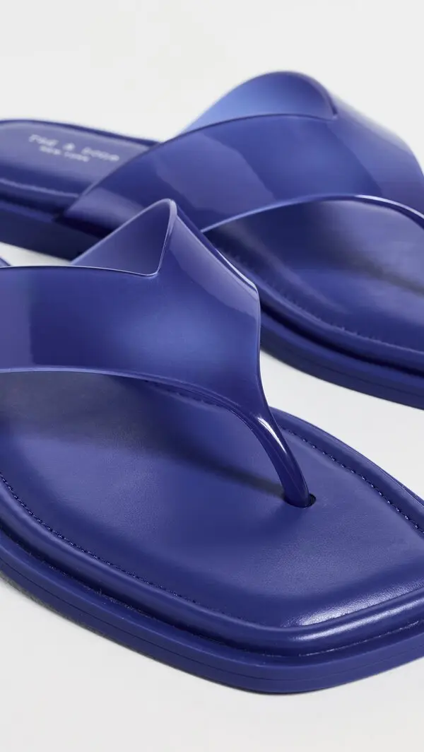 Rag & Bone Gracie Jelly Thong Sandals - Dpblu