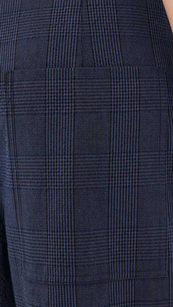 Tibi Stella Menswear Crepon Full Length Pants