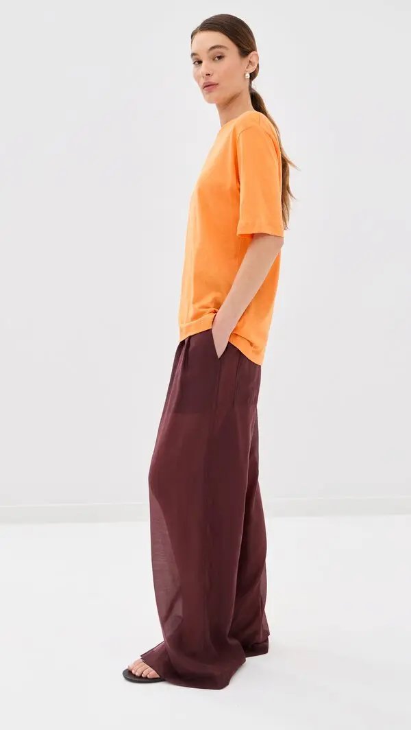 Tibi Sheer Crepe Knit Tee