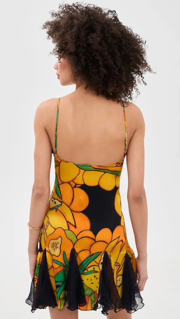 DONDE ESTEBAN Frutas Silk Mini Dress - Multi