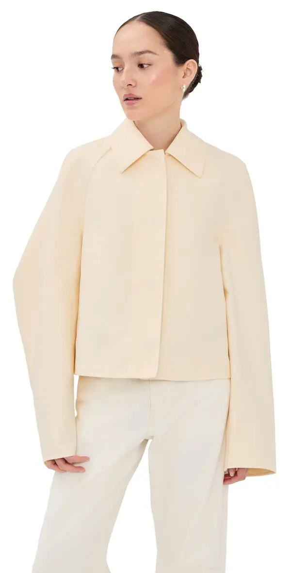 Another Tomorrow Short Mac Blouson Shirt