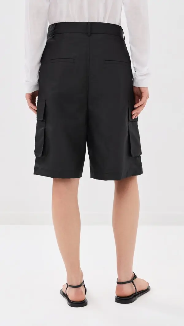 Tibi Crispy Nylon Stella Shorts