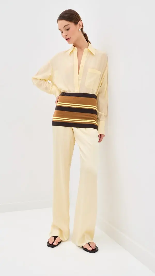 Tibi Striped Tube Top