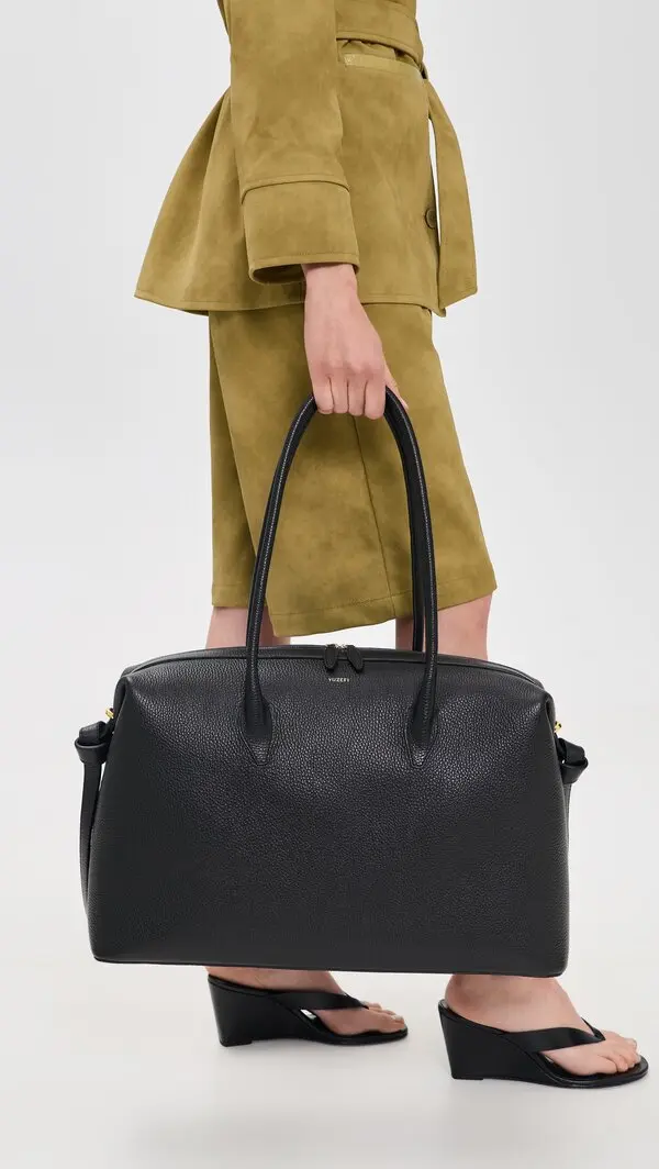 Yuzefi Large Brioche Duffle Bag - Black