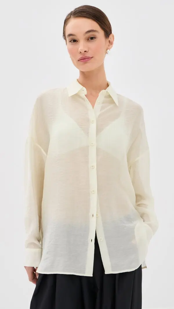Tibi Summer Voile Oversized Shirt