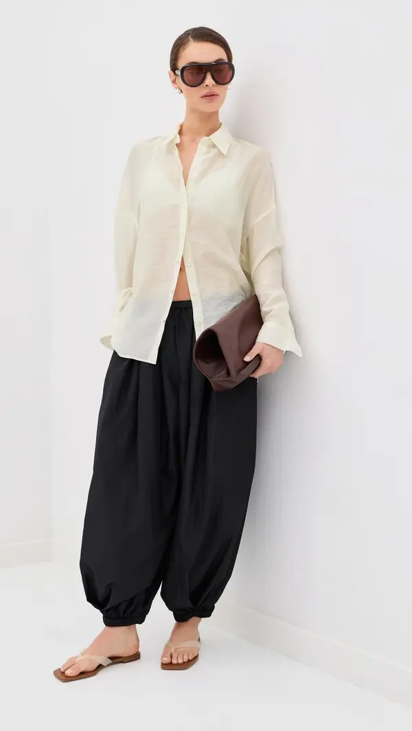 Tibi Summer Voile Oversized Shirt