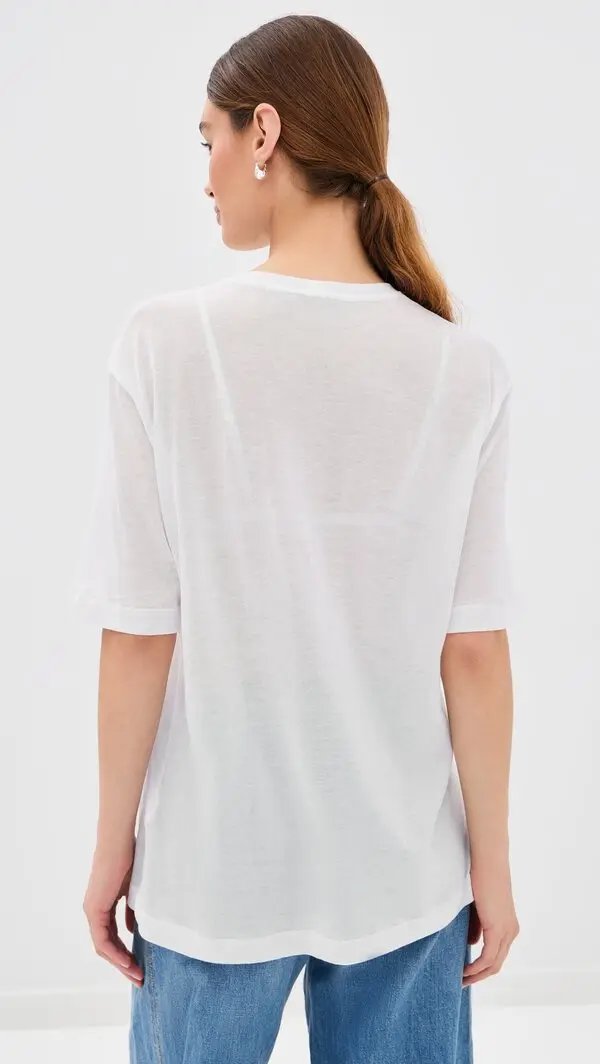 Tibi Sheer Crepe Knit Tee
