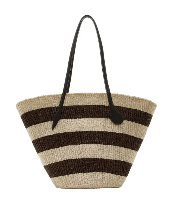 LIFFNER Sprout Large Straw Basket Tote - Brown