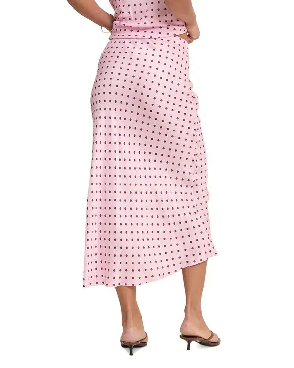 NOBODY'S CHILD Alana Dot Print Midi Skirt