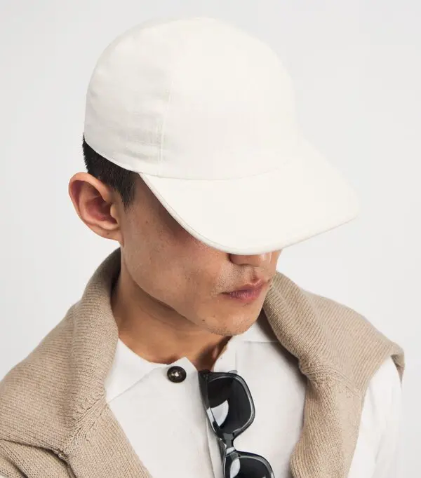 Eleventy Linen-cotton Baseball Cap