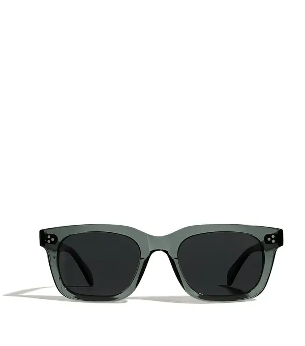 Eleventy Acetate Square Frame Sunglasses - Grey
