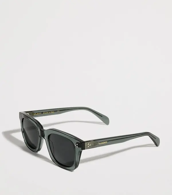 Eleventy Acetate Square Frame Sunglasses