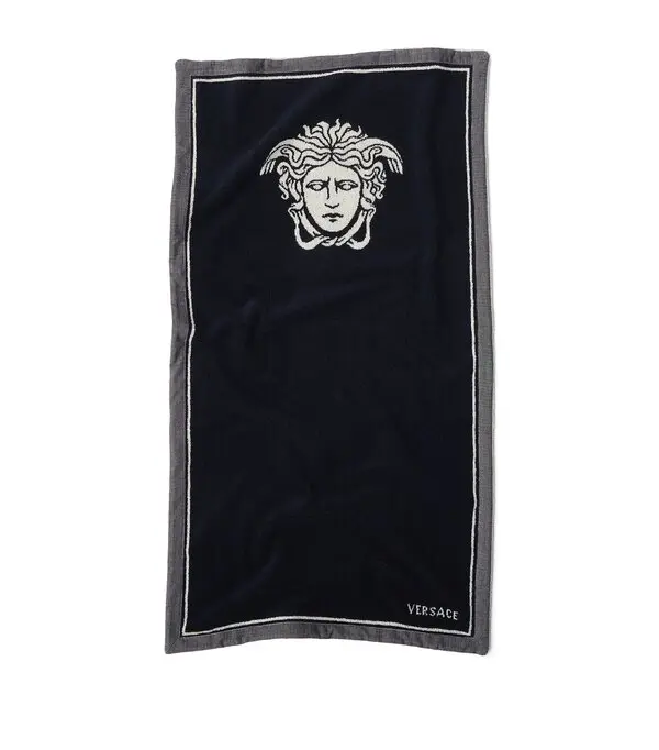 Versace Medusa Towel - Blue