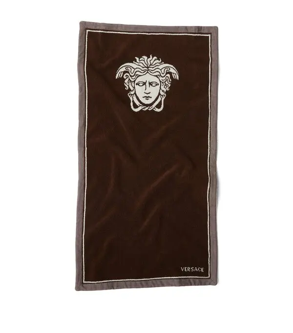 Versace Medusa Towel - Brown