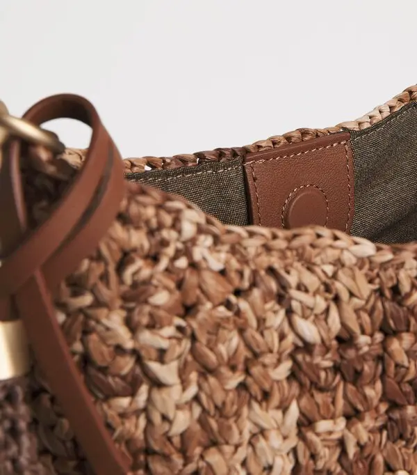 Eleventy Raffia Woven Shoulder Bag
