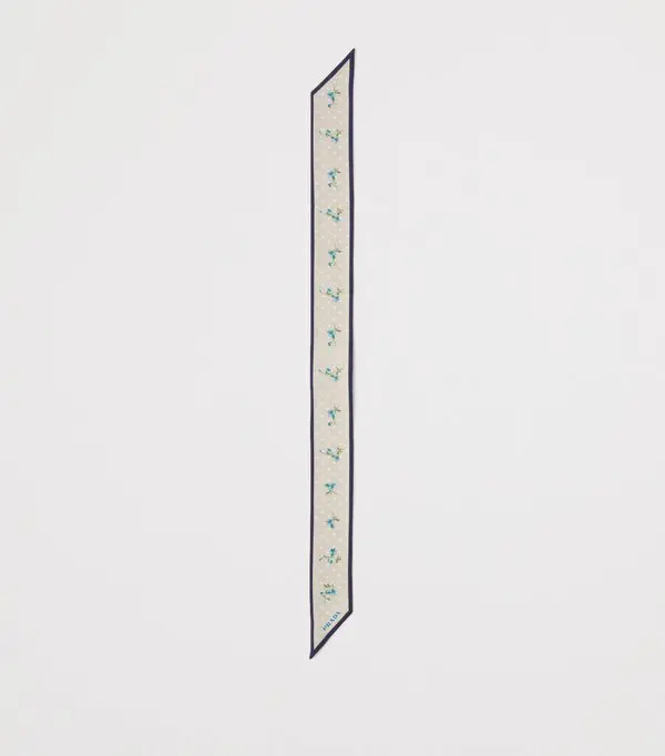 Prada Silk Skinny Scarf