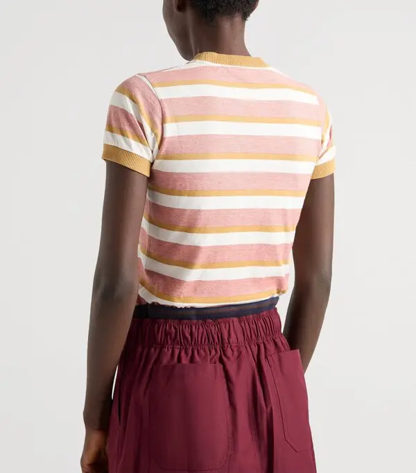 Prada Cotton Bayadere Stripe T-shirt