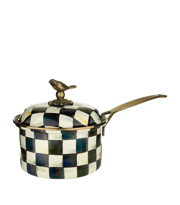 MACKENZIE-CHILDS Courtly Check Saucepan - Black