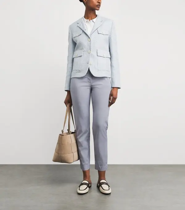 Eleventy Twill New York Trousers - Blue