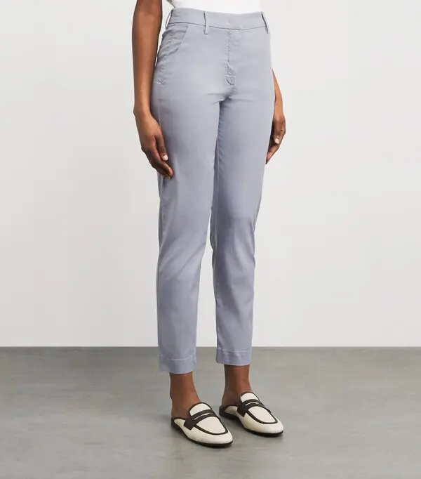 Eleventy Twill New York Trousers - Blue