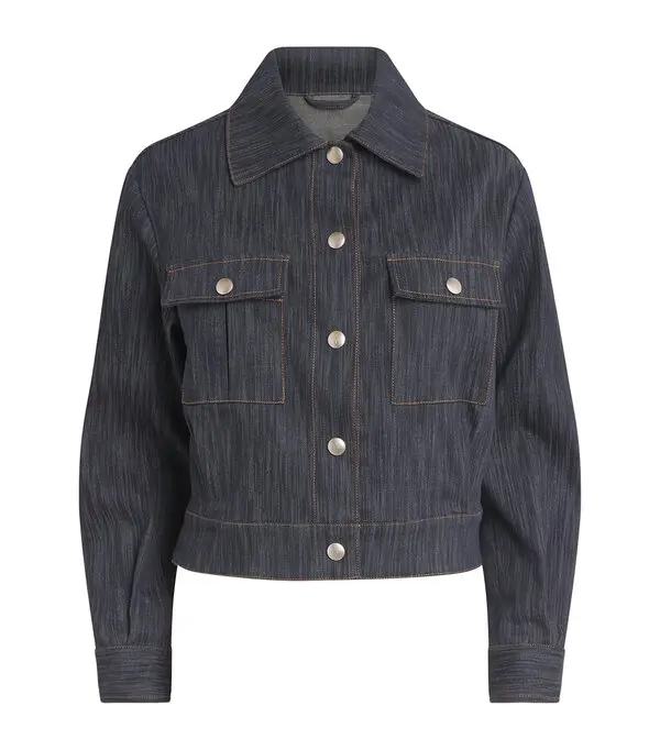 Eleventy Chambray Trucker Jacket